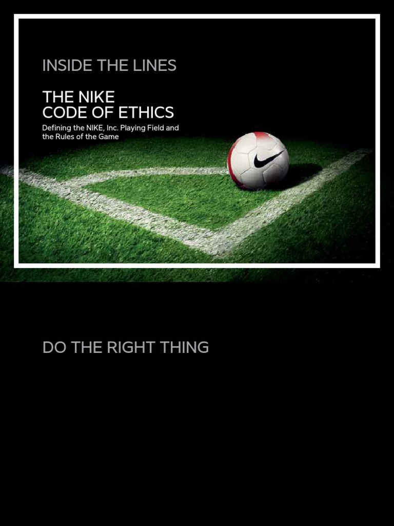 Nike Code of Ethics Overview 2024 | PDF | Competition Law | Insider Trading