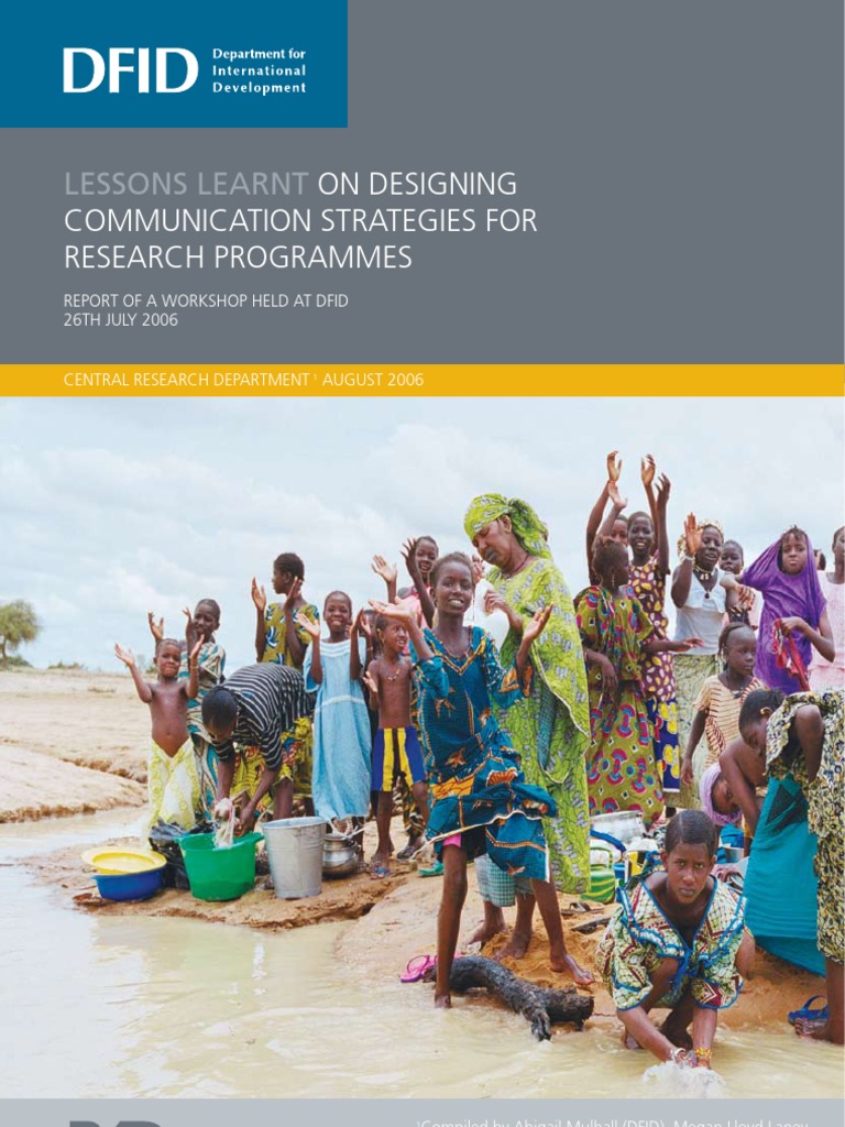 Designing Research Communication Strategies | PDF | Department For ...