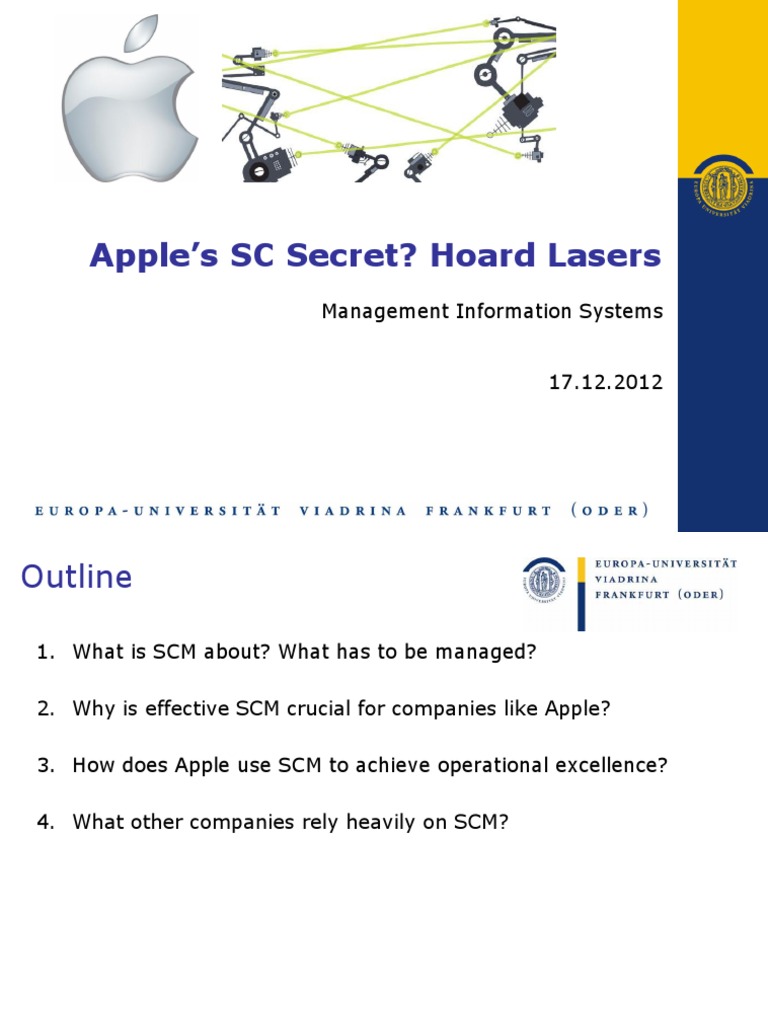 Apple's Supply Chain Mastery | PDF | Supply Chain Management | Apple Inc.
