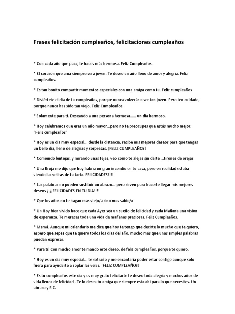 Felicitaciones Originales de Cumpleaños | PDF | Cumpleaños | Felicidad