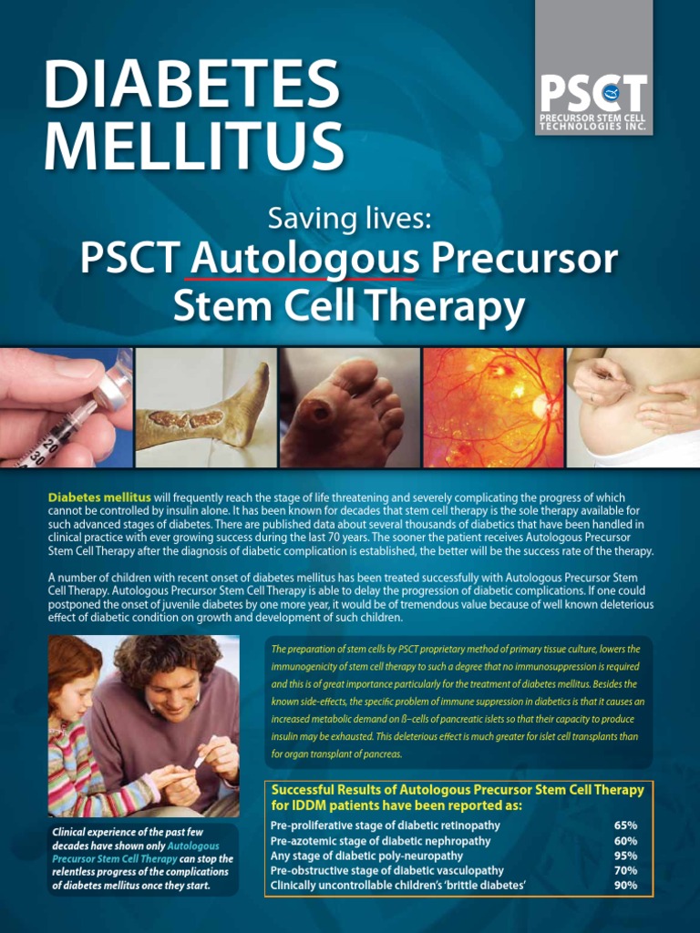 Diabetes & Stem Cell - Poster. | PDF | Cell Therapy | Diabetes Mellitus
