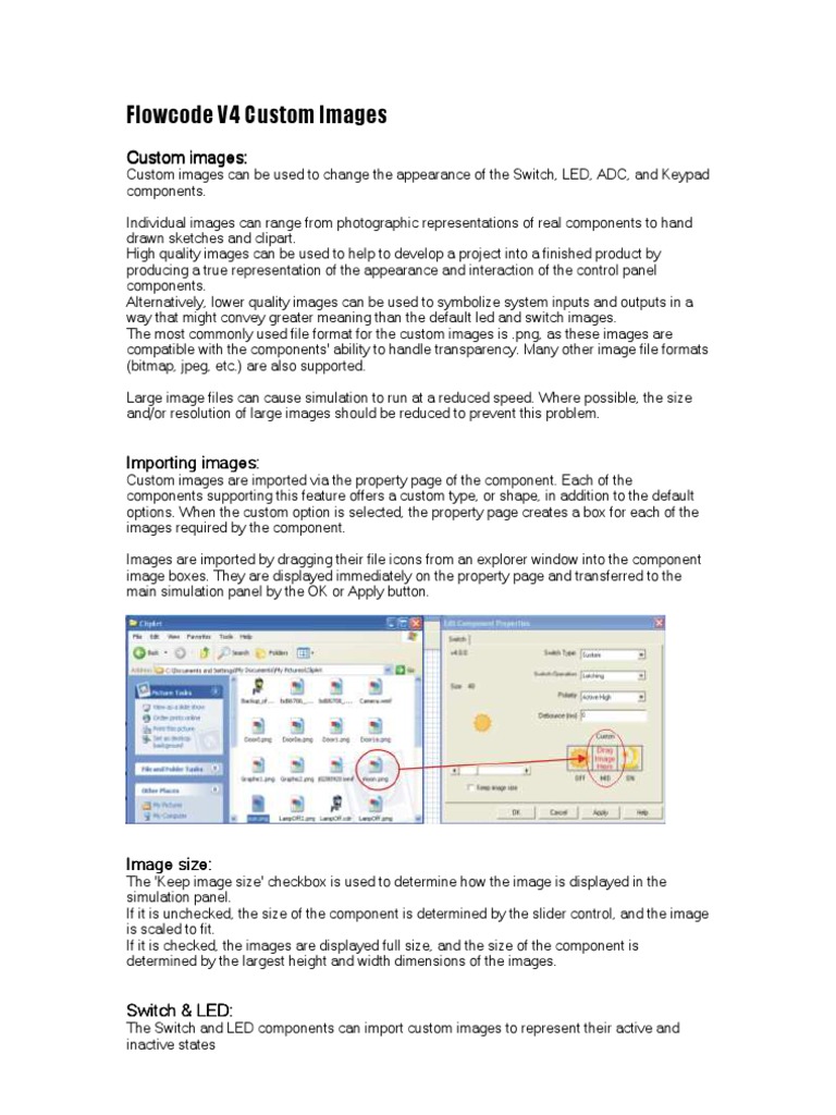 Flowcode V4 Custom Images: Custom Images: Custom Images: Custom Images: Custom Images | PDF ...