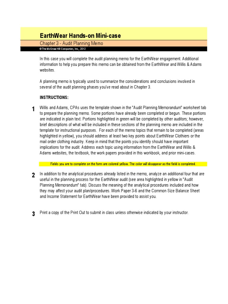 8e Ch3 Mini Case Planning Memo | PDF | Deferral | Inventory