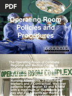 Operating Room cleaning checklist