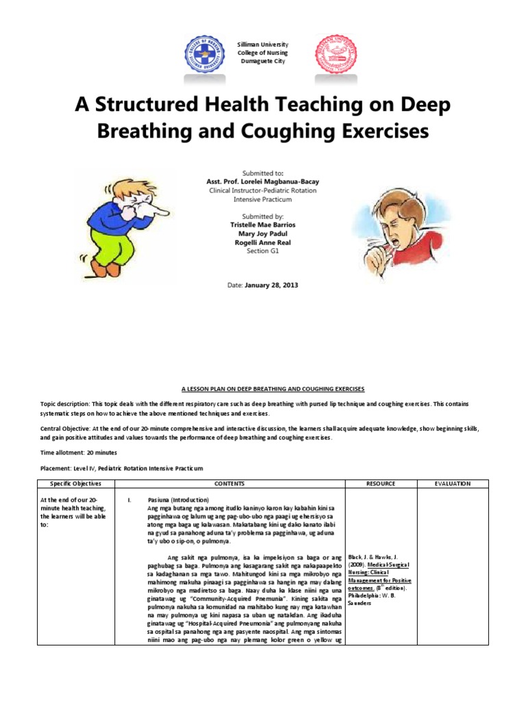 Sht-Deep Breathing and Coughing Exercises | PDF