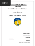 Practical File: Professional Ethics, Accountability of Lawyers and Bar Bench Relation | PDF ...