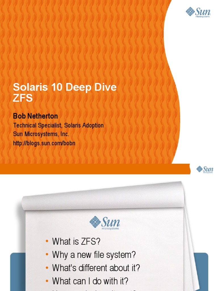 ZFS Deep Dive | PDF | File System | Computer Architecture