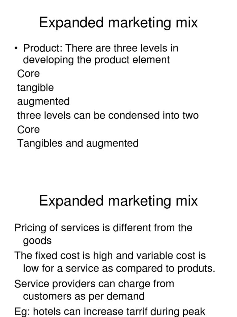 Marketing Mix | PDF