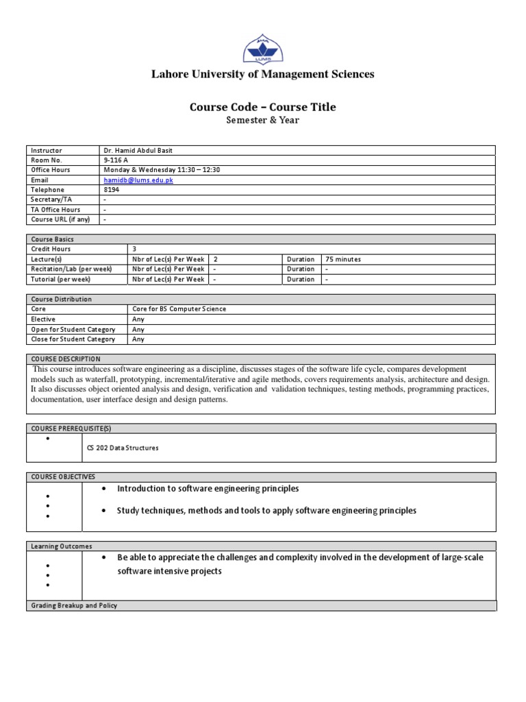 CS 360-Software Engineering-Hamid Abdul Basit | PDF | Test (Assessment ...