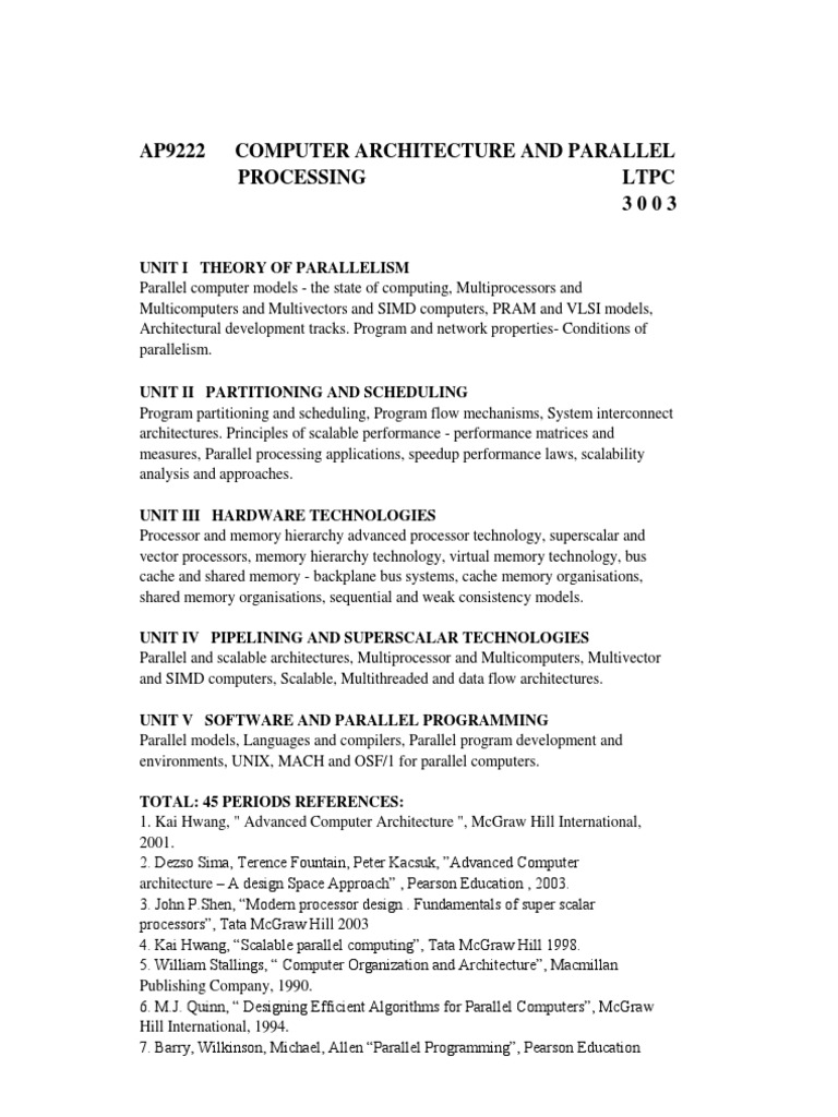 Computer Architecture and Parallel Processing | PDF | Parallel Computing | Central Processing Unit