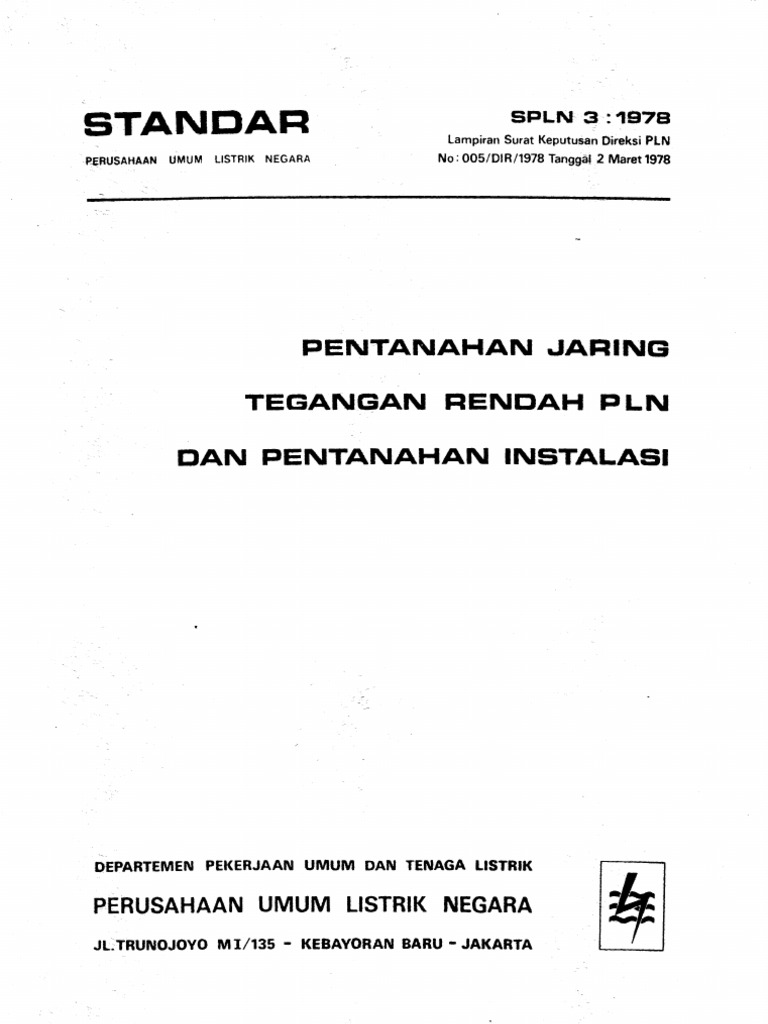 SPLN 3 - 1978 | PDF