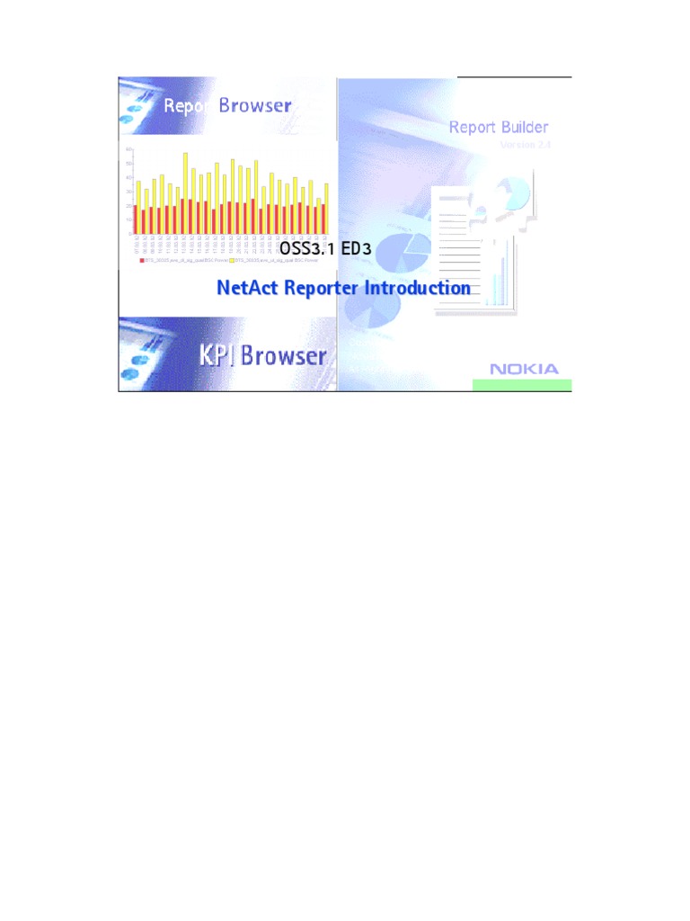 02 NetAct Reporter Introduction OSSREP v.1 | PDF | Web Application | Web Browser