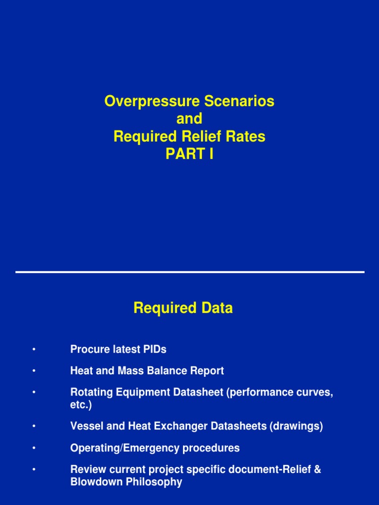 Overpressure Scenarios Overview - Final | PDF | Pipe (Fluid Conveyance ...