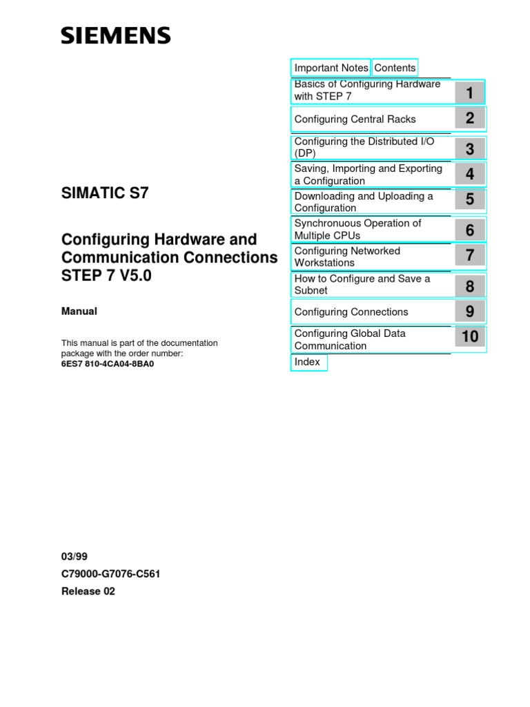 Siemens Simatic S 7 300 - 400 - Configuring Hardware With STEP 7 | PDF ...