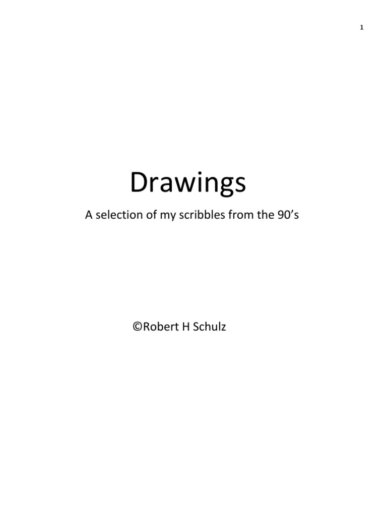 Drawings: A Selection of My Scribbles From The 90's | PDF