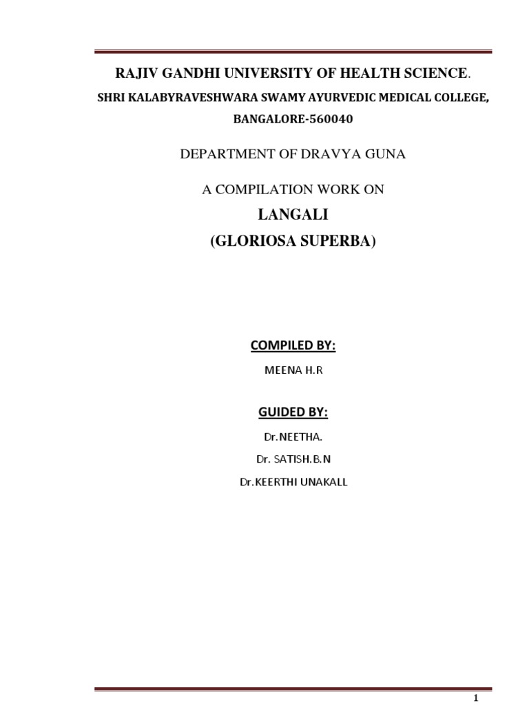 Medical Project | PDF | Plants | Medicine