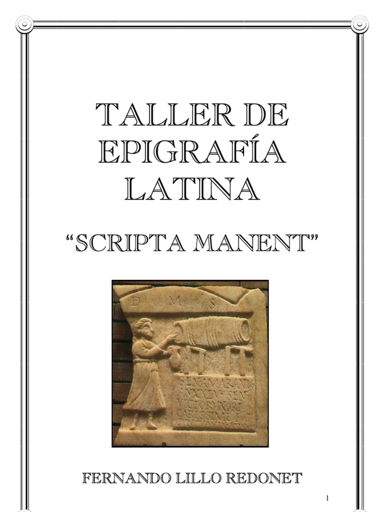 Taller de Epigrafia Latina | Roma antigua