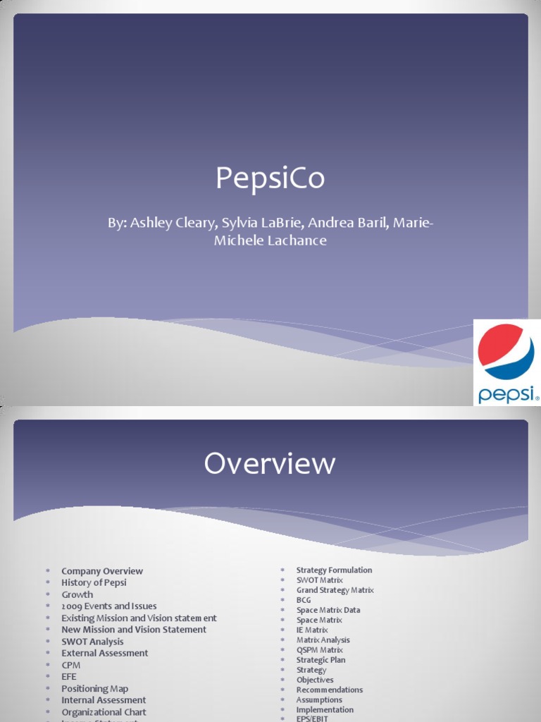 PepsiCo Profile: Food and Beverage Giant's Strategy and Performance ...