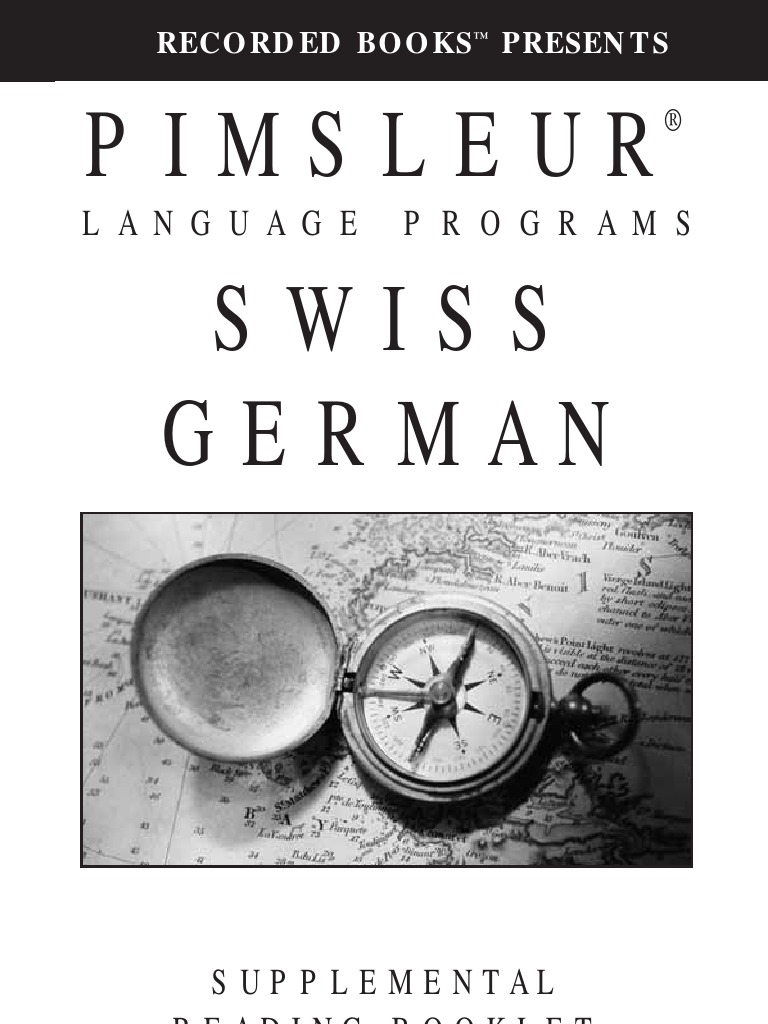 Swiss German Booklet | PDF