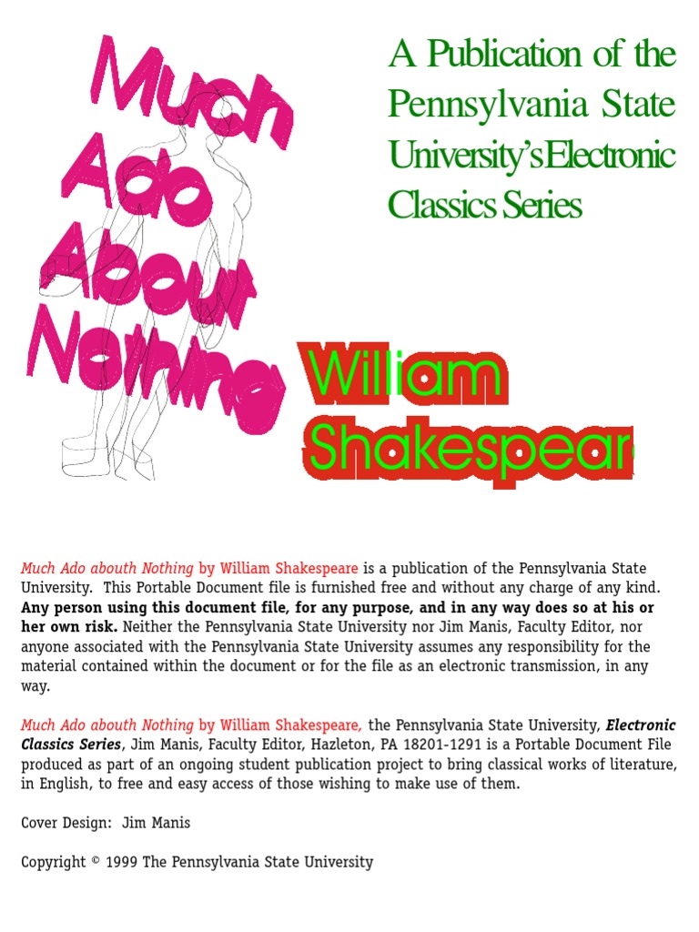Much Ado About Nothing | PDF | Much Ado About Nothing | Plays Adapted ...