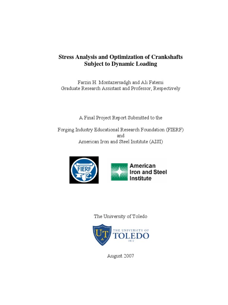 Crankshaft Full Report 2 | PDF | Science & Mathematics | Technology ...