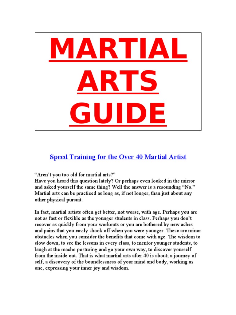 The Martial Arts Guide For The | PDF