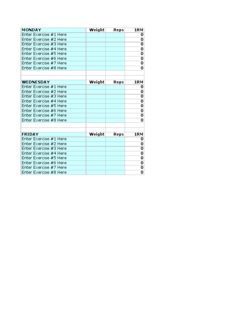 12 Week Periodization Program Generator | Management Of Obesity ...