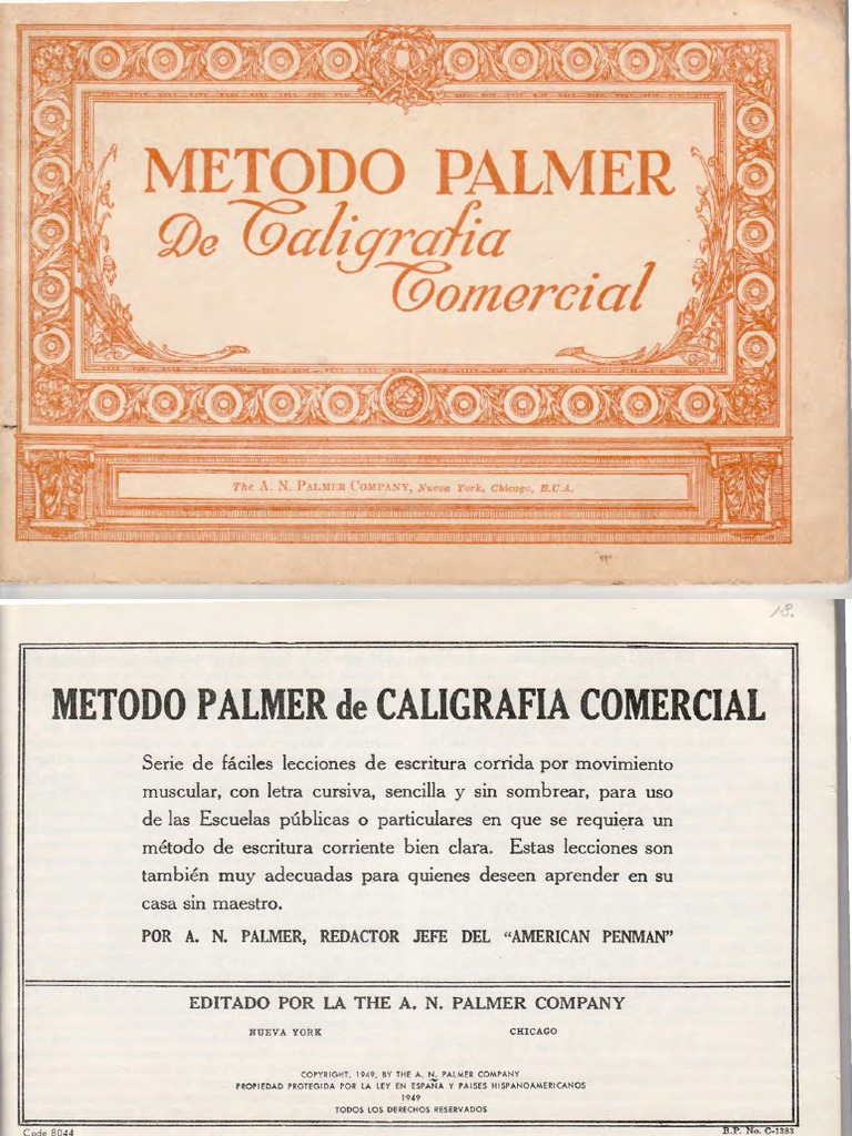 palmer método de caligrafía
