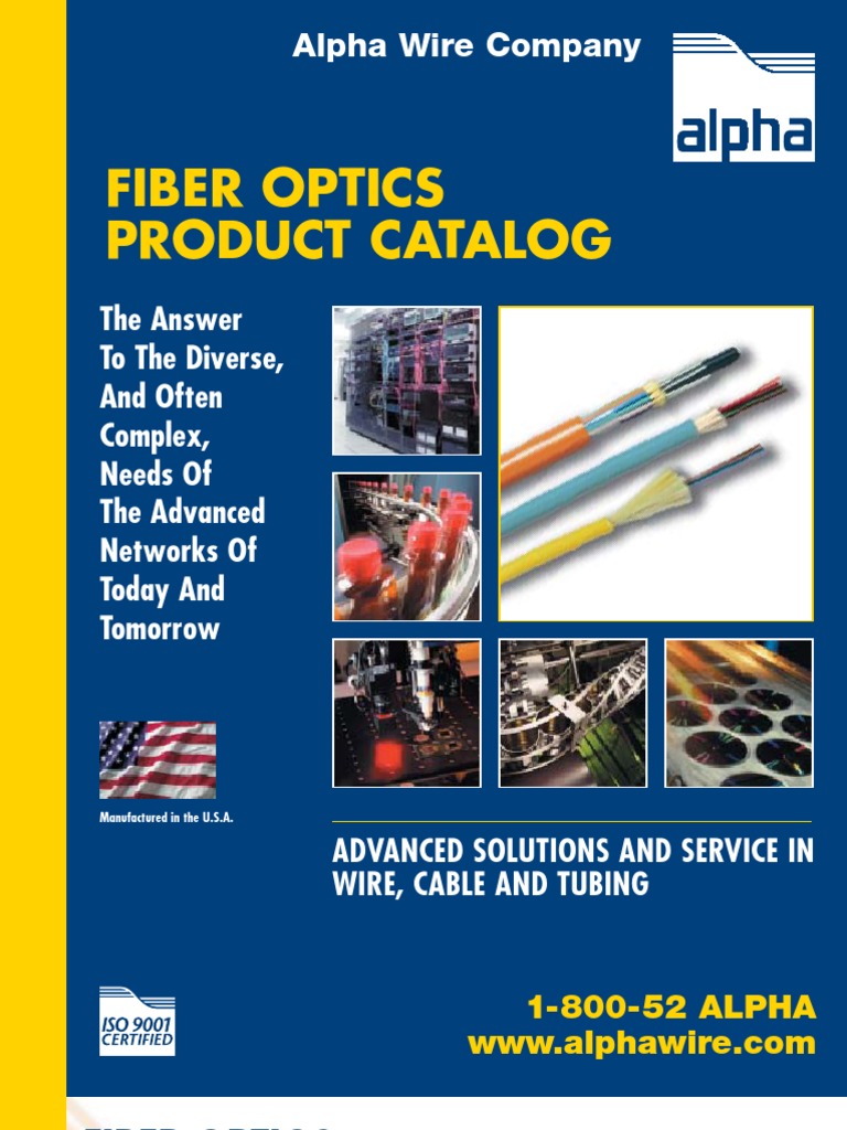 AL FBR3 Fiber Optics Catalog | PDF | Optical Fiber | Cable