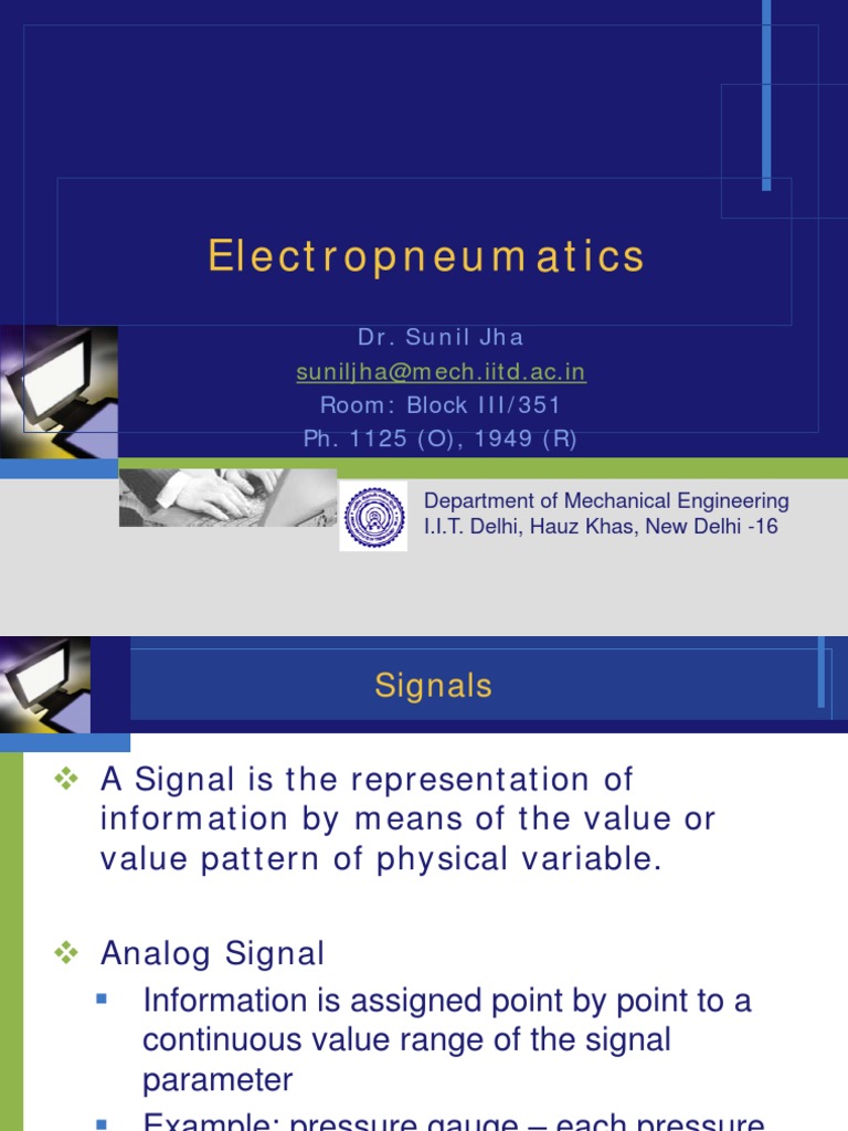 Electropneumatics - 1 | PDF | Relay | Switch