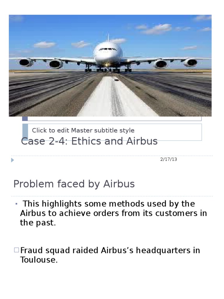 Case 2-4 Ethics and Airbus | PDF