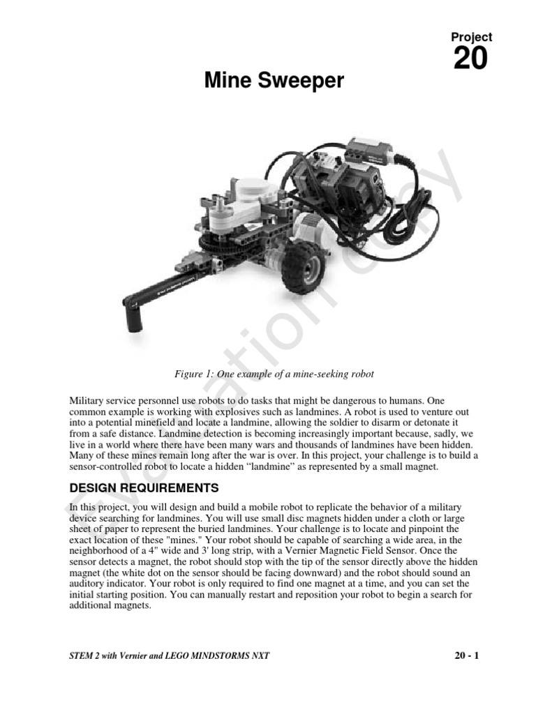 STEM2 20 COMP Mine Sweeper | PDF | Land Mine | Robot