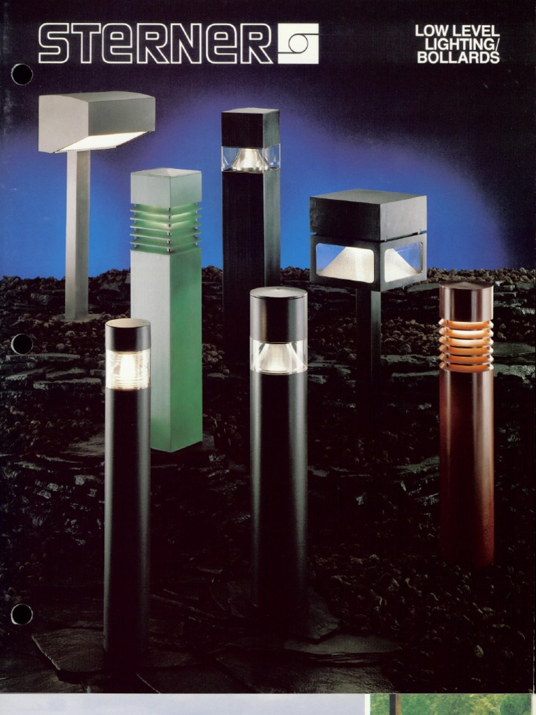 Sterner Lighting Bollards and Pathway Brochure 1982 | PDF | Glass ...