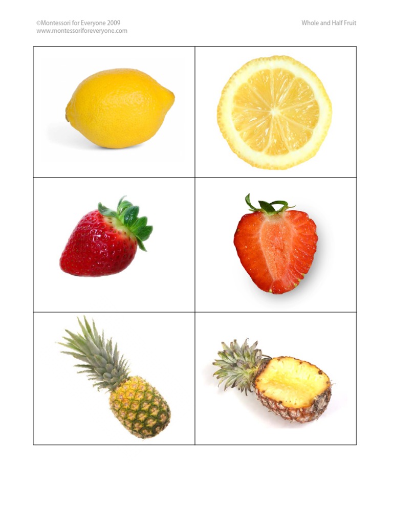 Whole and Half Fruit | PDF