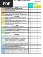 5S Monthly Audit Checklist | Lean Manufacturing | Psychology ...
