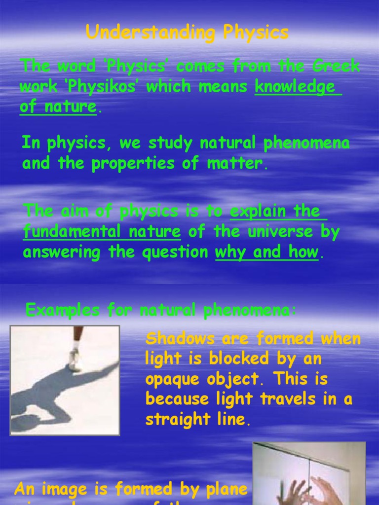 Introduction to Physics Concepts | PDF