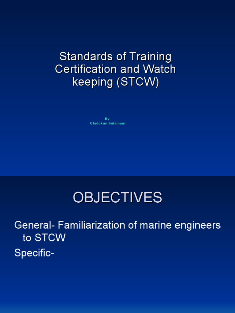 STCW | PDF | Shipping | Water Transport