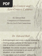 Hall's High vs Low Context Cultures | PDF | Communication | Cognition