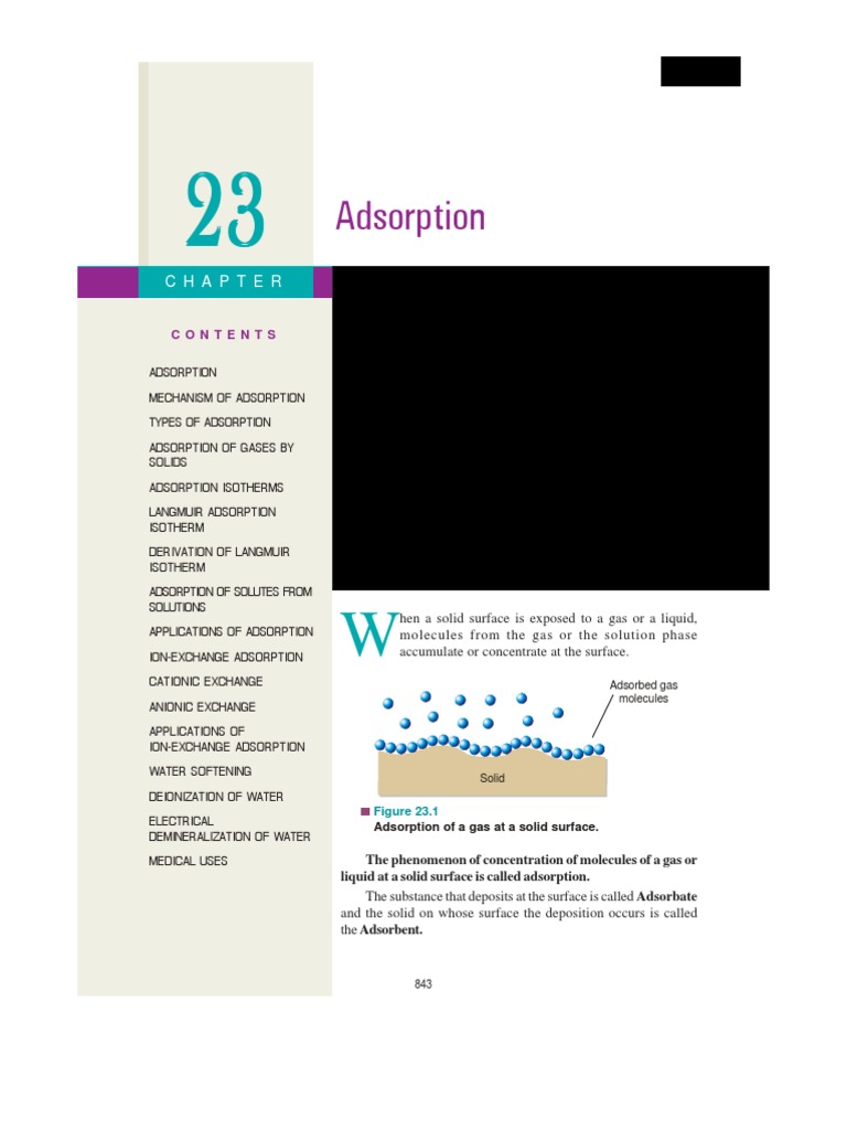 Adsoption | PDF | Adsorption | Ion Exchange