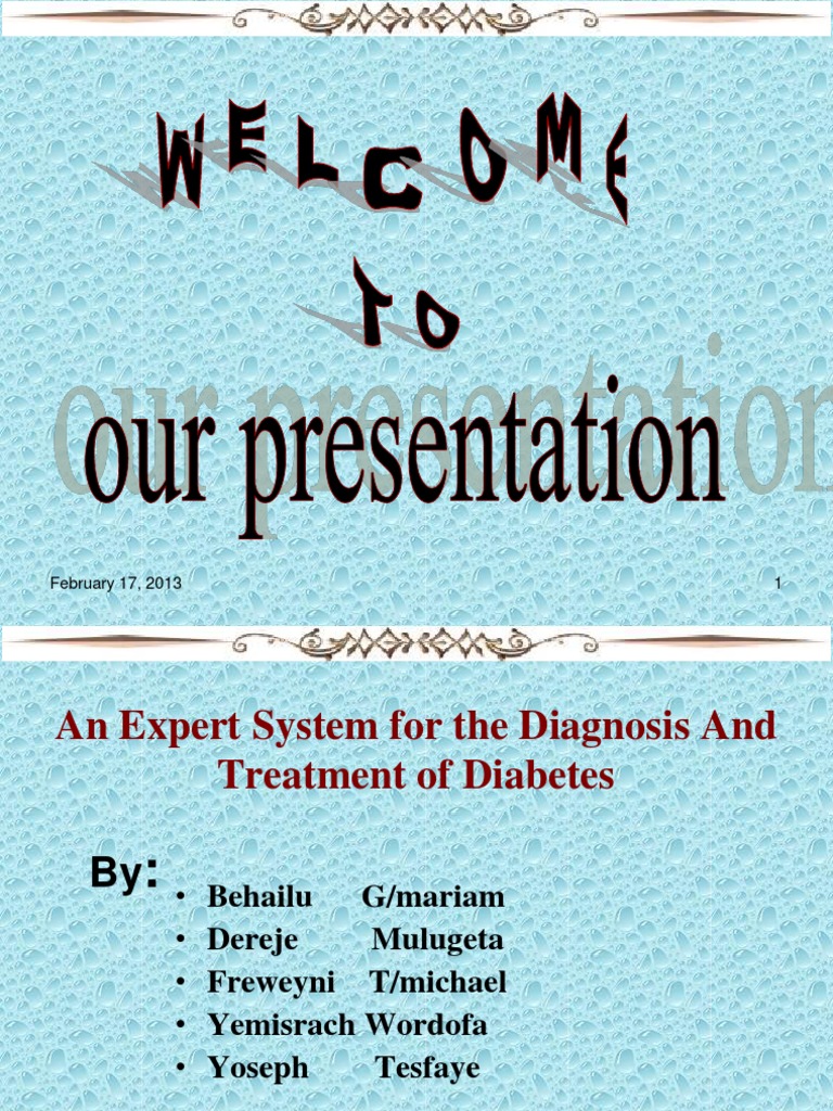 Expert System for Diabetes Diagnosis | PDF | Knowledge Representation ...
