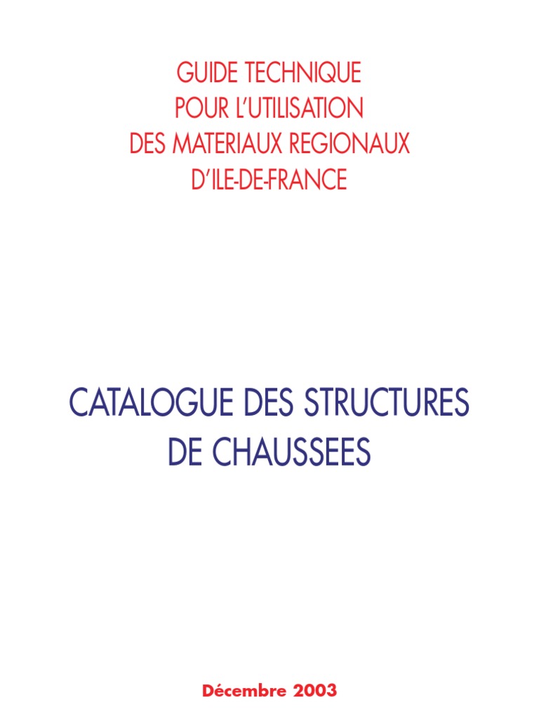 Guide Technique Dimensionnement Des Routes en Ile de France | PDF