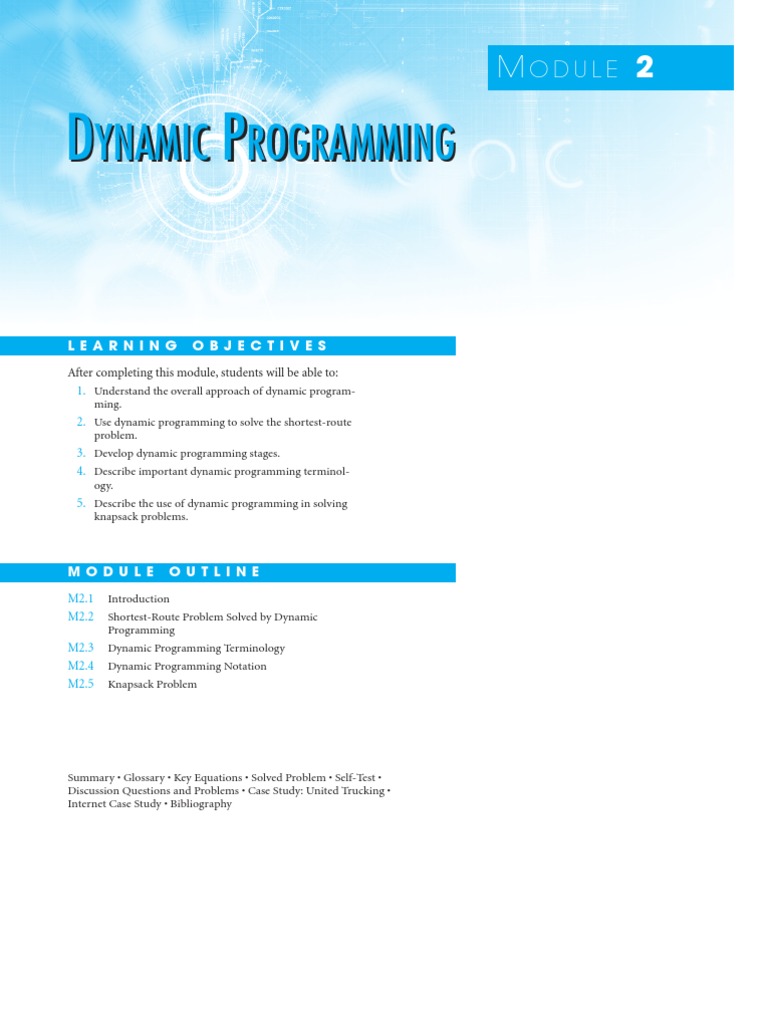 Mod 02 | Download Free PDF | Dynamic Programming | Mathematical ...