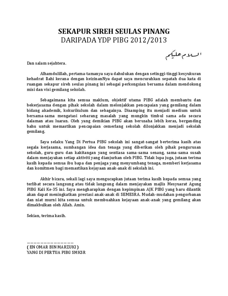 TEKS YDP Untuk Buku Program Pibg | PDF | Karier & Perkembangan