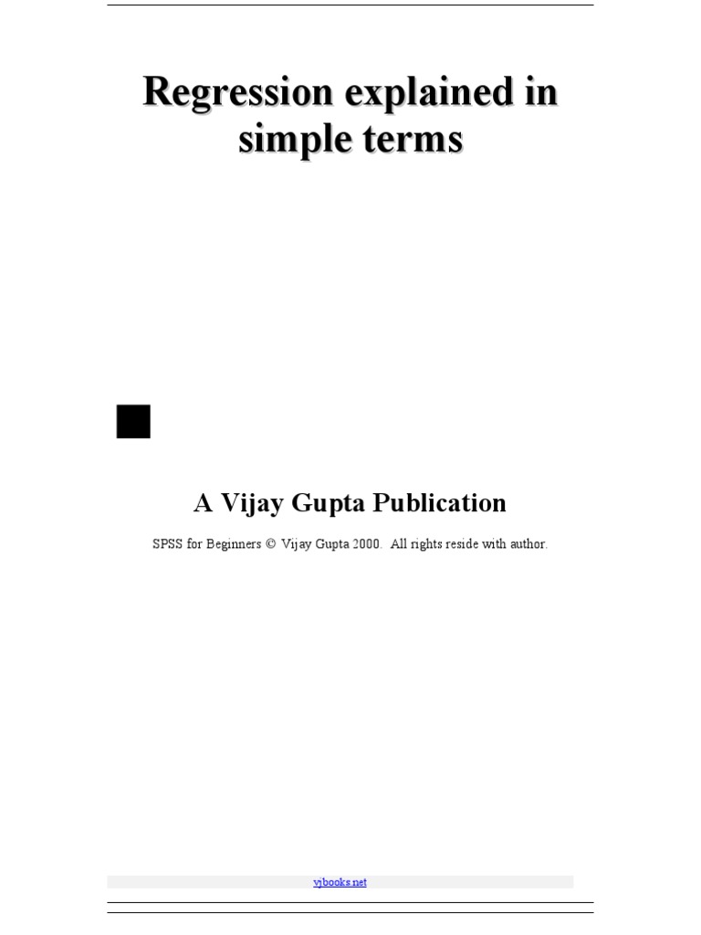 Regression Explained SPSS | PDF | Coefficient Of Determination | Regression Analysis