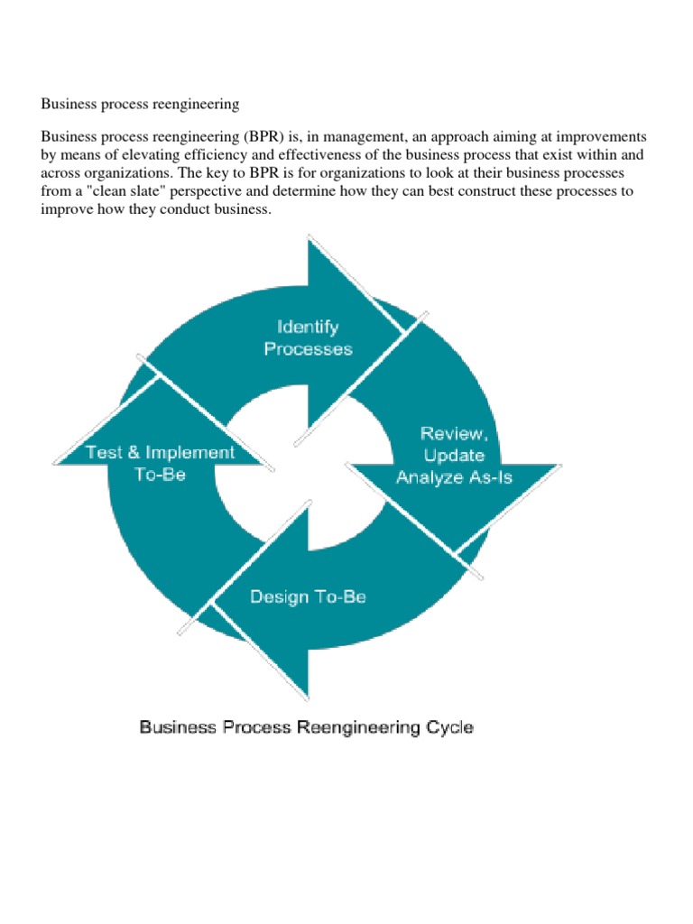 Business Process Re-Engineering | PDF | Business Process | Business