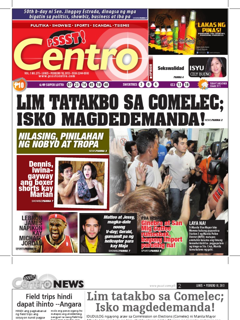 PSSST Centro Feb 18 2013 Issue | PDF