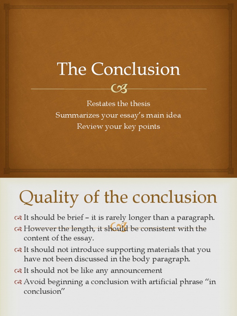 Essay Conclusion Strategies | PDF | Foreign Language Studies