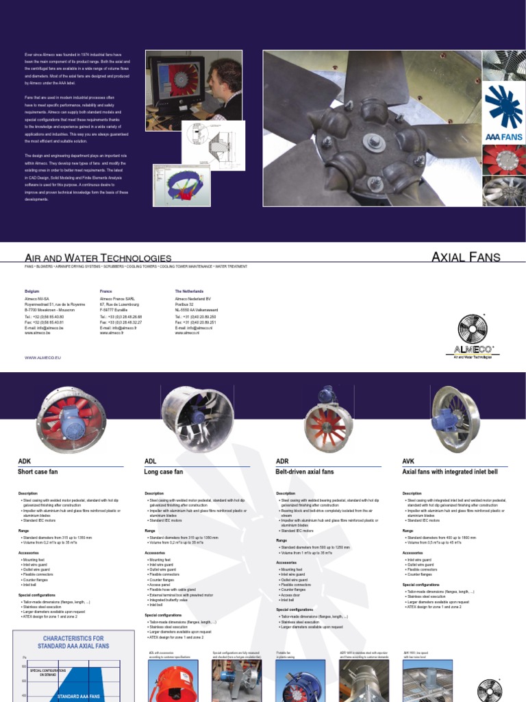 Almeco - Axial Fans - Brochure | Download Free PDF | Mechanical Fan ...