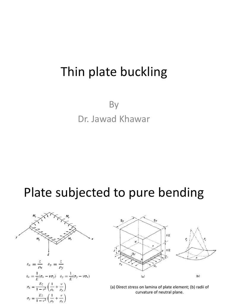 Thin Plate Bending and Buckling | Buckling | Bending