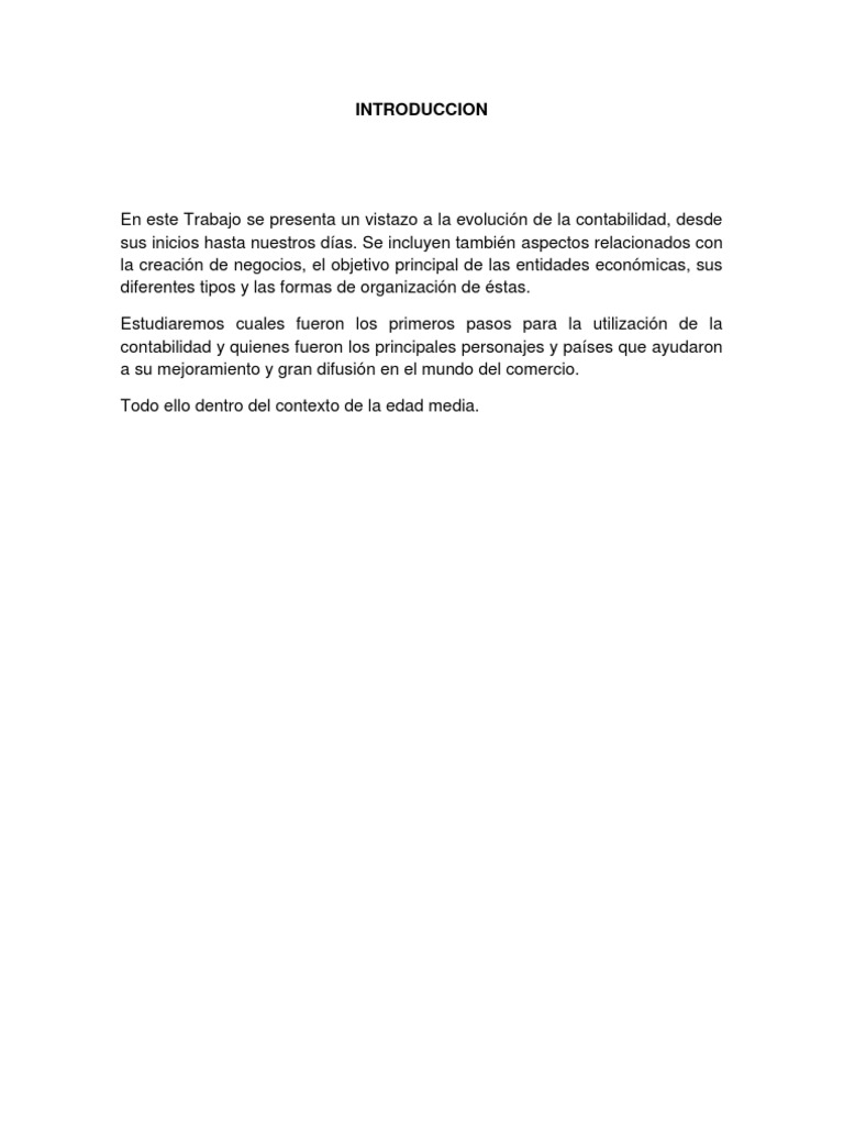 Historia de La Contabilidad en La Edad Media | PDF | Baja Edad Media ...